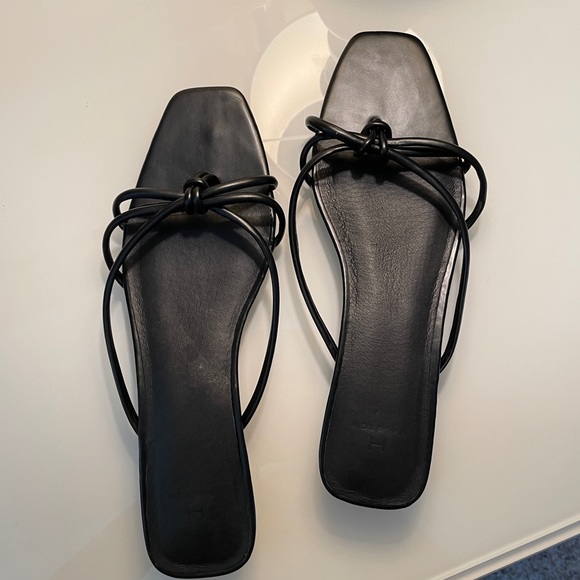 H by Halston | Shoes | Leather Halston Sandals | Poshmark